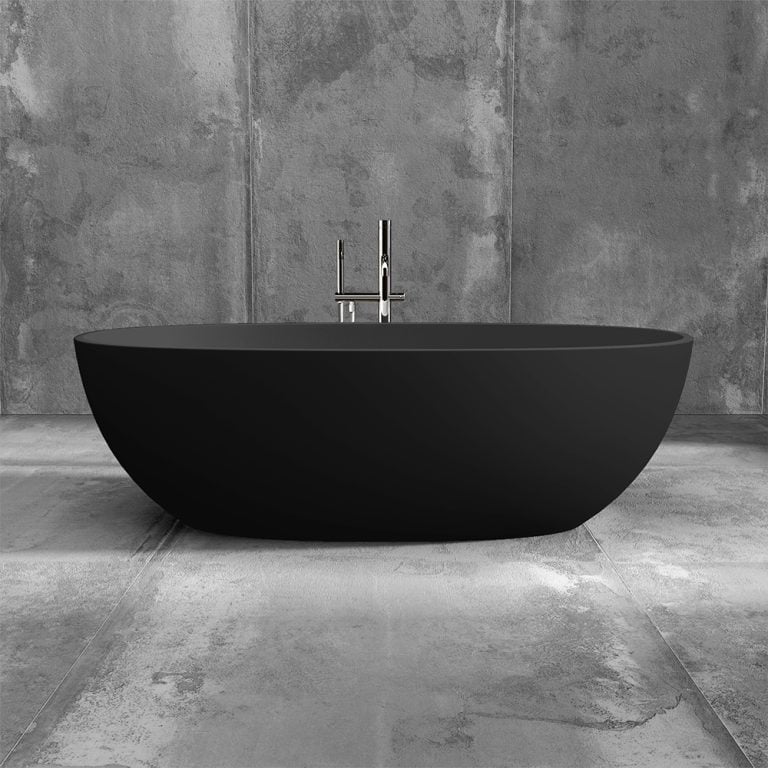 Hvidt Black Mellow Badekar 178x92 | Køb her